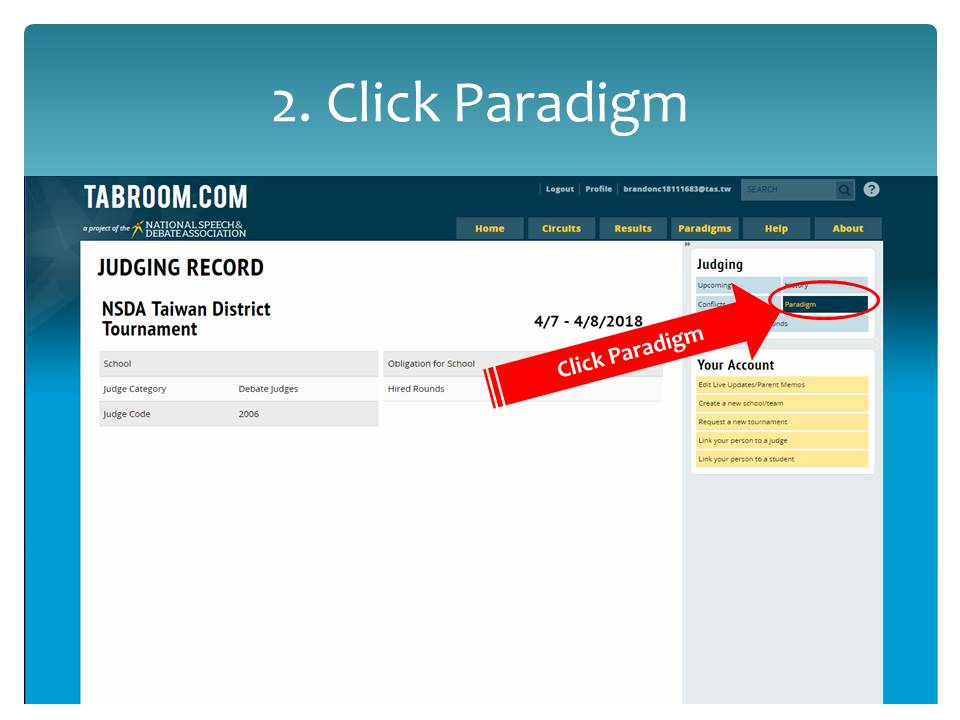 2. How to write judge paradigm – Asian Debate League