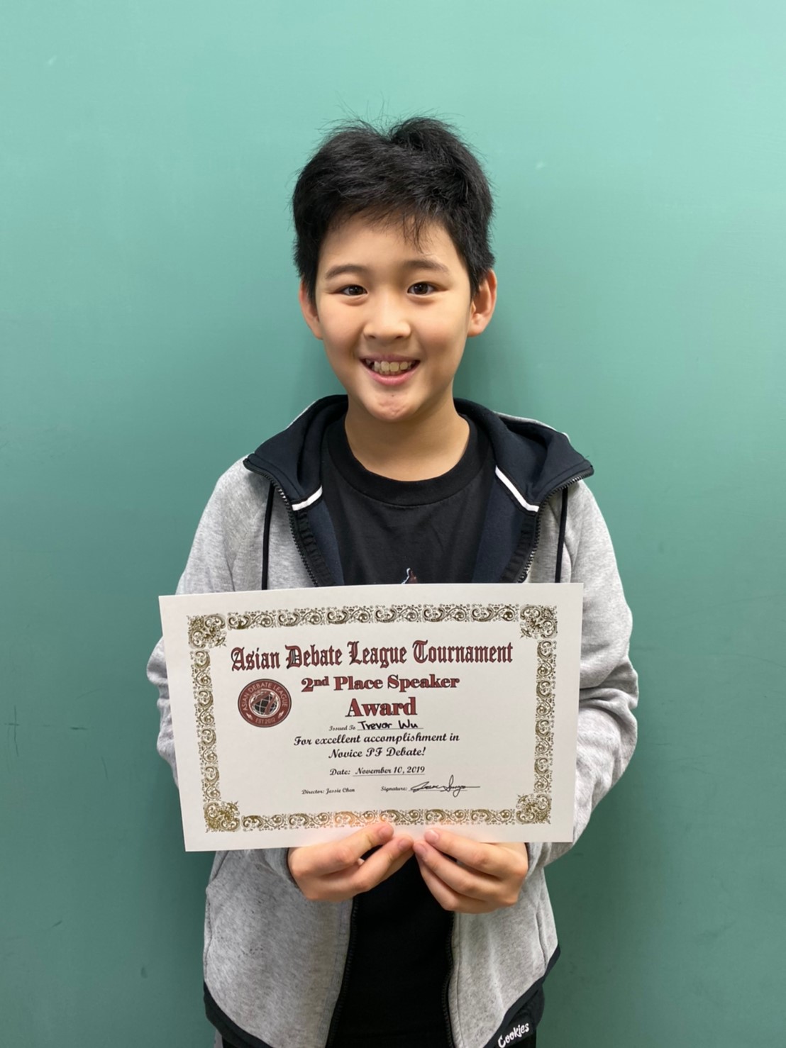 2019-11-10 ADL Tournament Winners are Joshua Cho & Ethan Huang (NPF ...