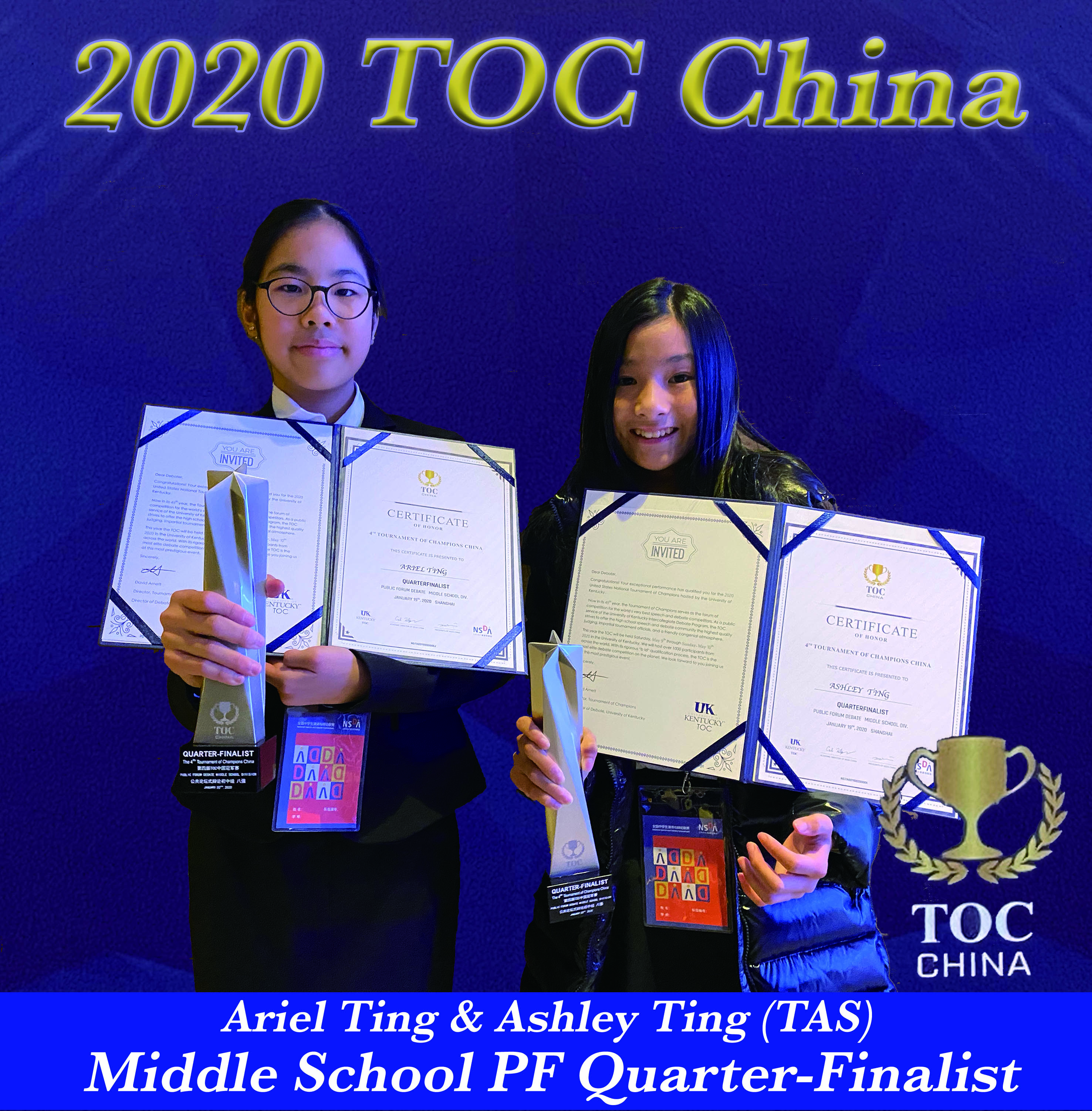 2023 – 2018 TOC China – Asian Debate League