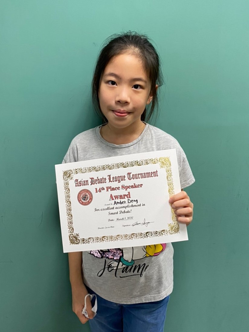 2020-03-01 ADL Tournament Winners: Dylan Liu & Sophie Hsu (NPF); Ariel ...