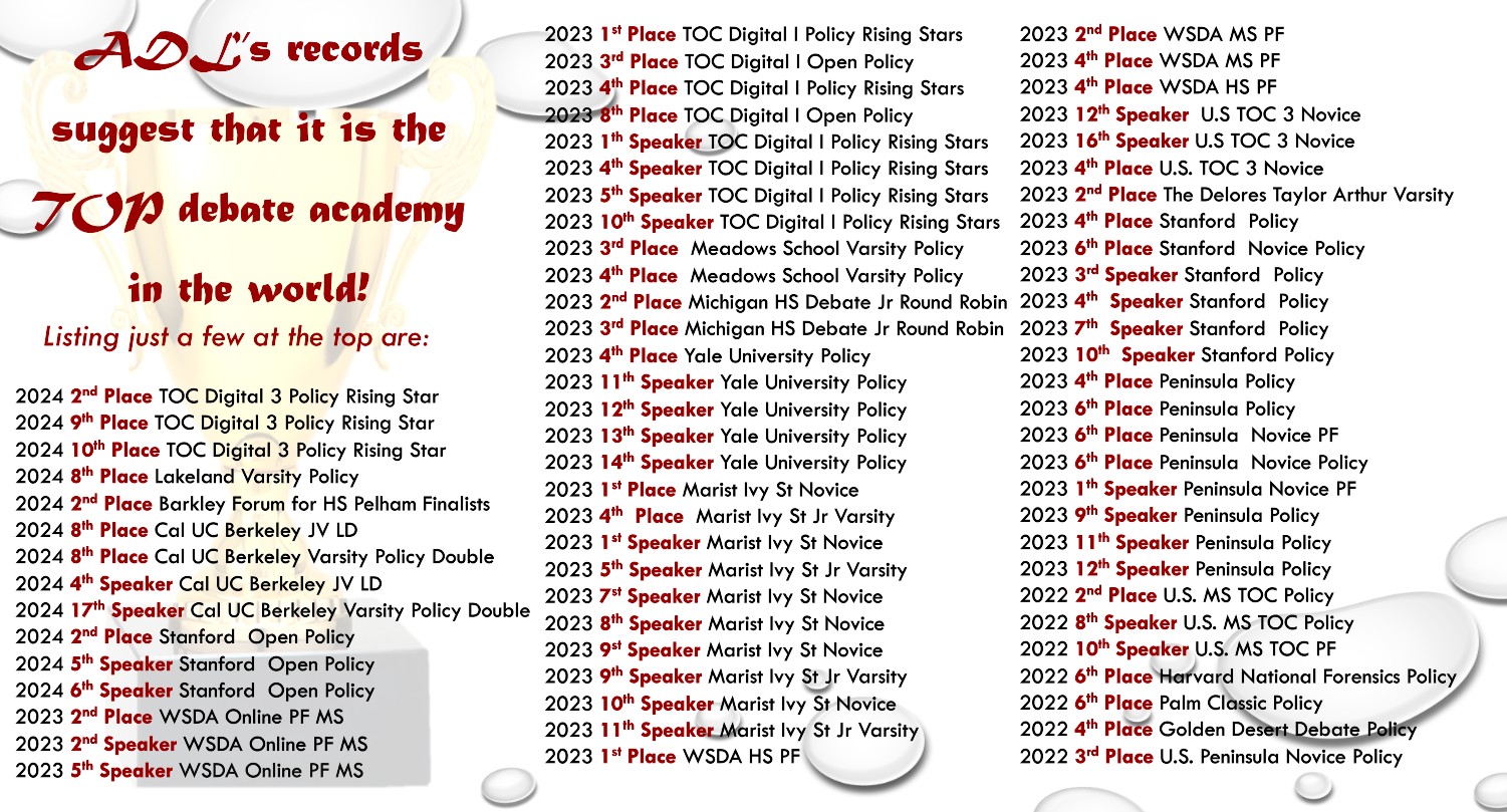 Asian Debate League – A member of Taiwan and U.S. National Speech ...